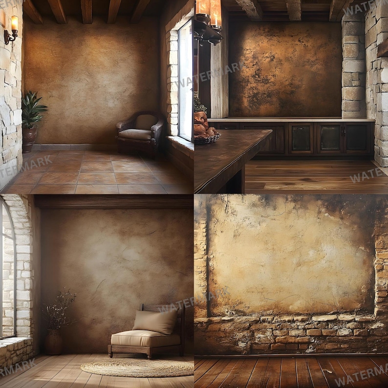 50 Vintage Brown Photography Backdrops – Rustic Textures (JPG) - Etsy