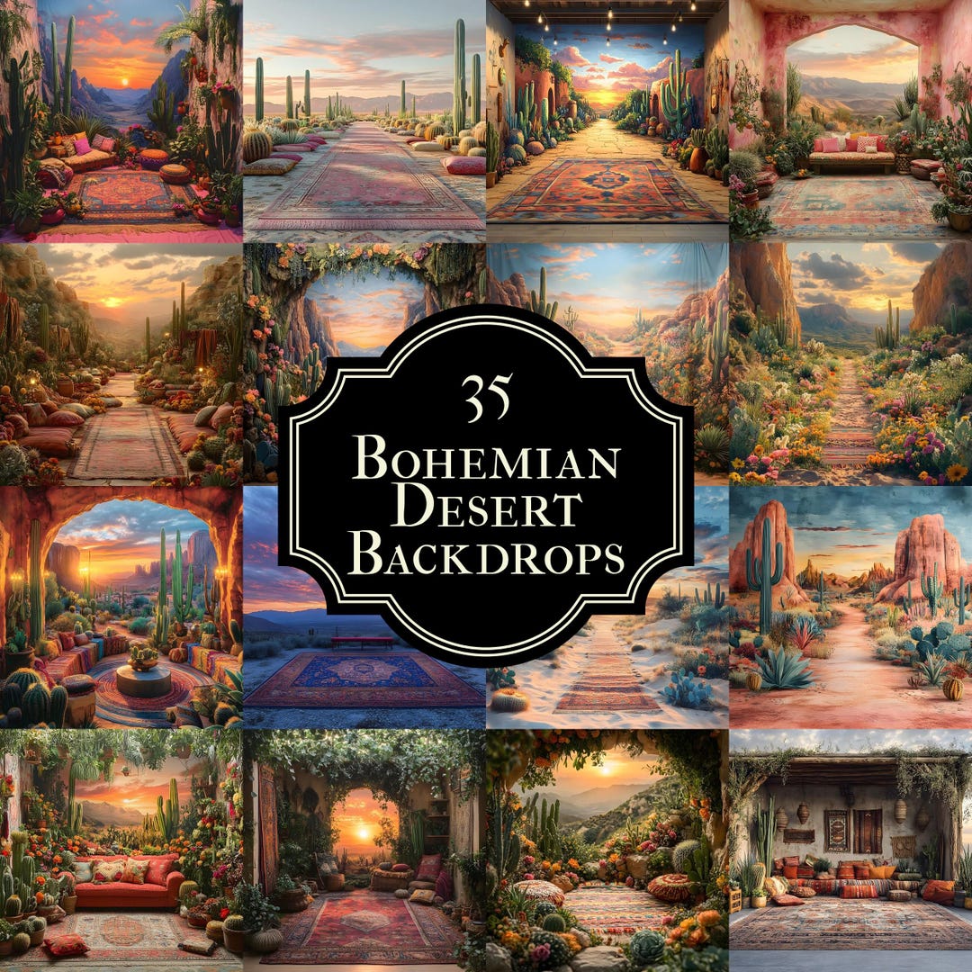 35 Bohemian Desert Backdrops, Boho Desert Background - Photoshop ...