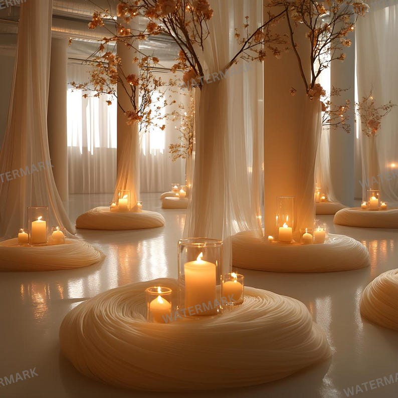 15 Intimate Wedding Backdrops - Romantic Digital Backgrounds for ...