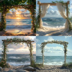 25 Stunning Beach Wedding Backdrops | Ocean-themed Ceremony Arches for ...