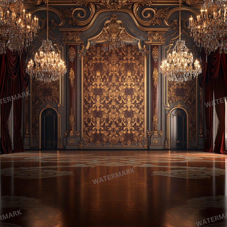 Baroque Stage Backdrops | Ballroom, Throne Room Scenes (digital ...