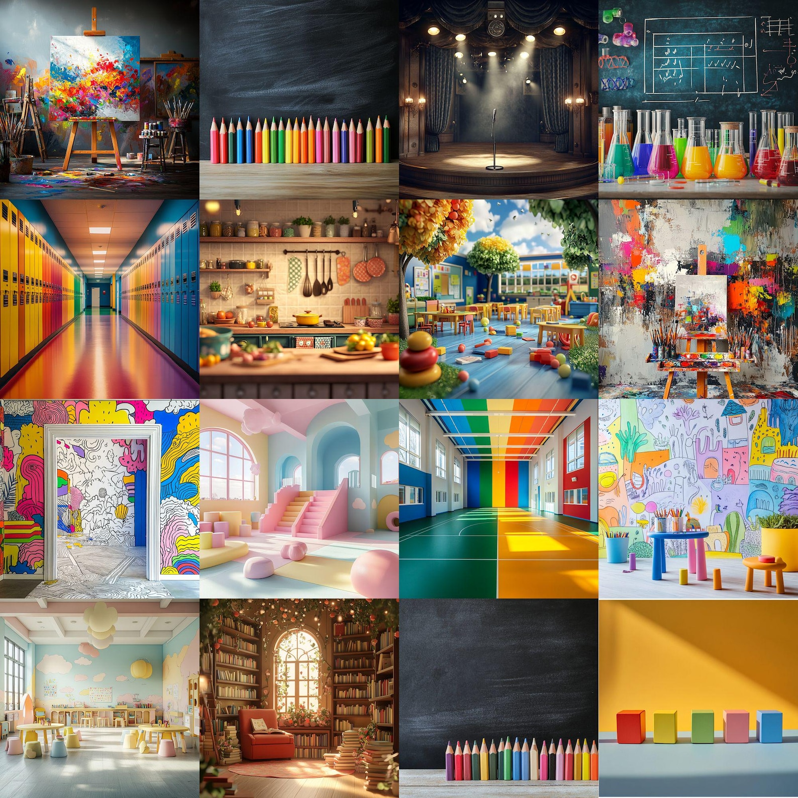 200 School Photography Backdrops | Classroom & Learning Scenes (digital ...