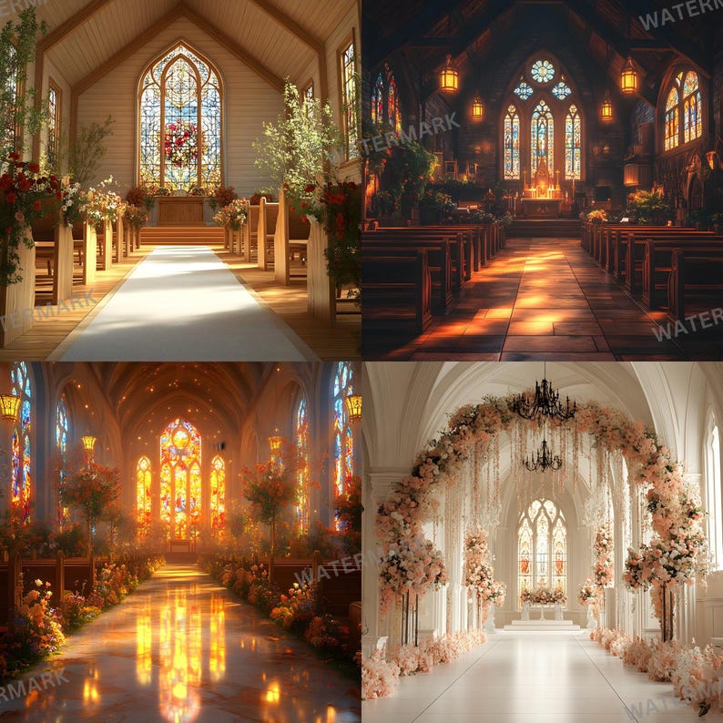 100 Elegant Church Backdrops | Cathedral Backdrop – Weddings, Virtual ...