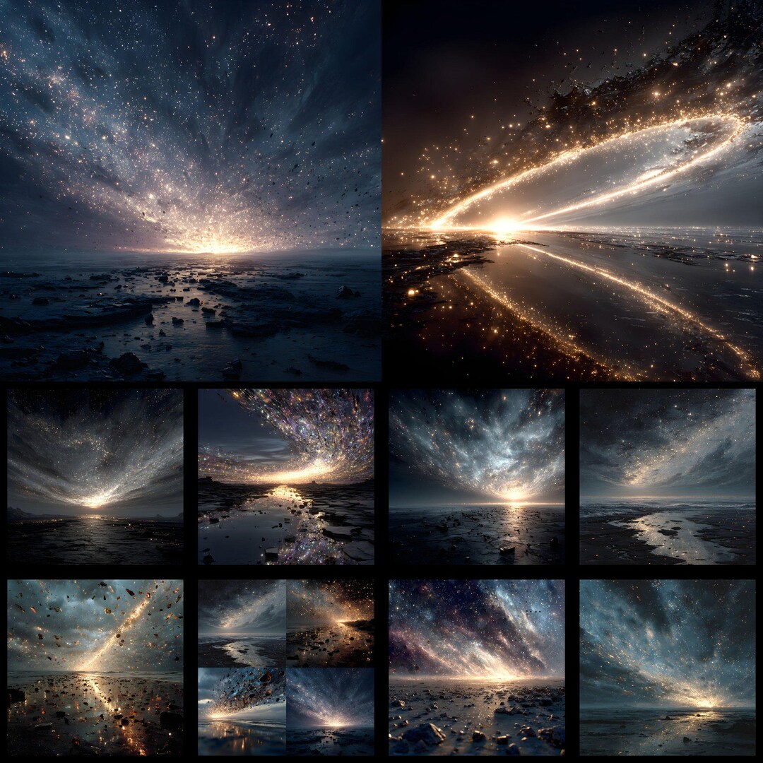 Space Digital Backdrop | Galaxy Night Sky Overlay | Starry Universe ...