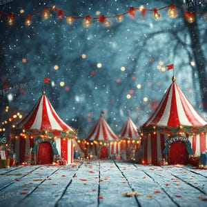 25 Circus Carnival Photography Backdrops – Festive Tent Overlays - Etsy