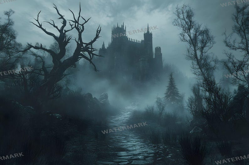 45 Wizard of Oz Wicked Witch Castle Backdrop - Twisted Forest Path ...