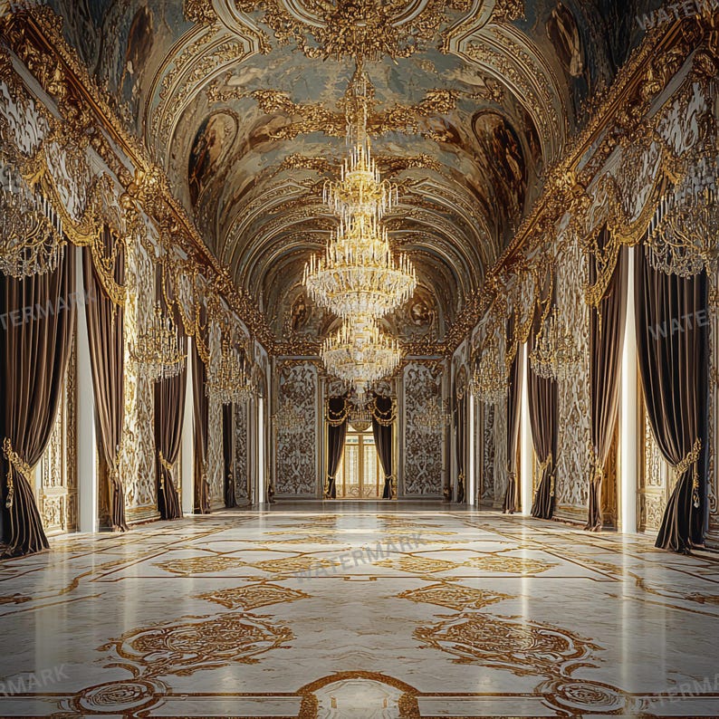 Baroque Stage Backdrops | Ballroom, Throne Room Scenes (digital ...