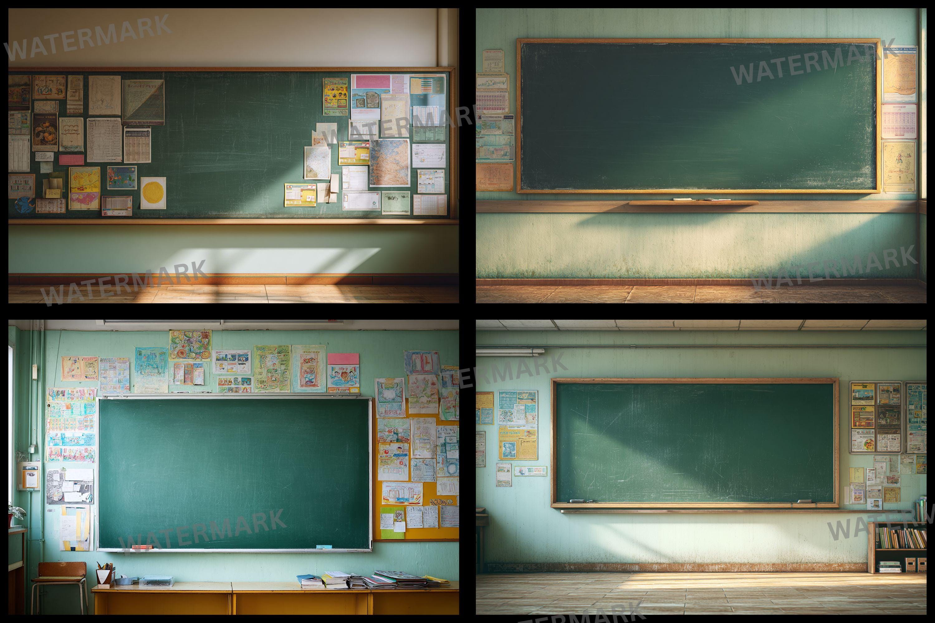 Vintage Chalkboard Classroom Backdrops | Digital Photography Props ...