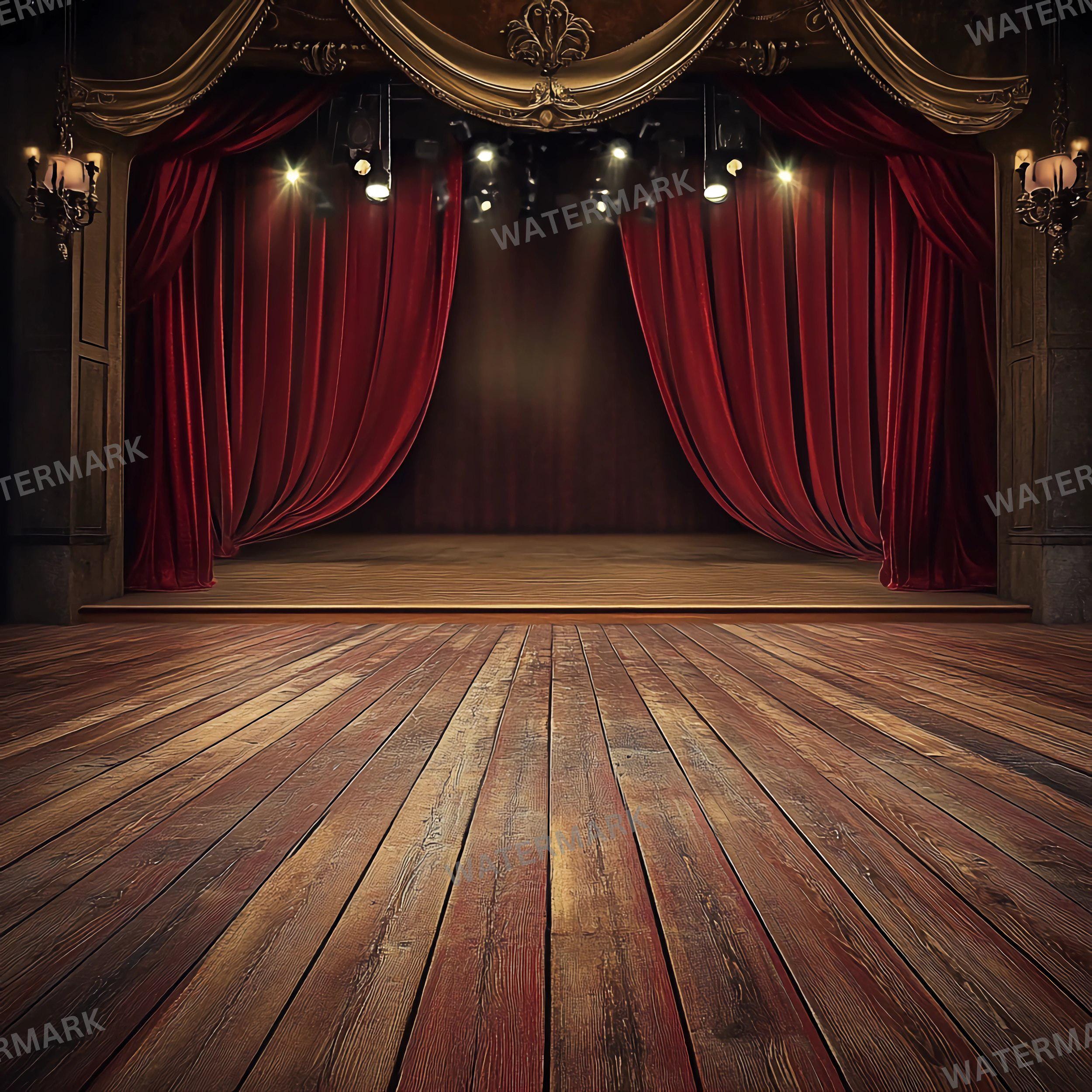 Theater Stage Backdrops - 11 Curtain Backgrounds - Perfect for ...