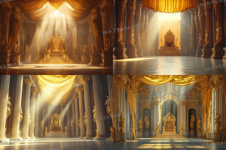 Royal Throne Room Backdrop: 35 Jpgs for Regal Portrait Photography ...