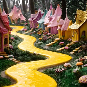 Munchkinland Photography Backdrops – Wizard of Oz Village Scenes ...