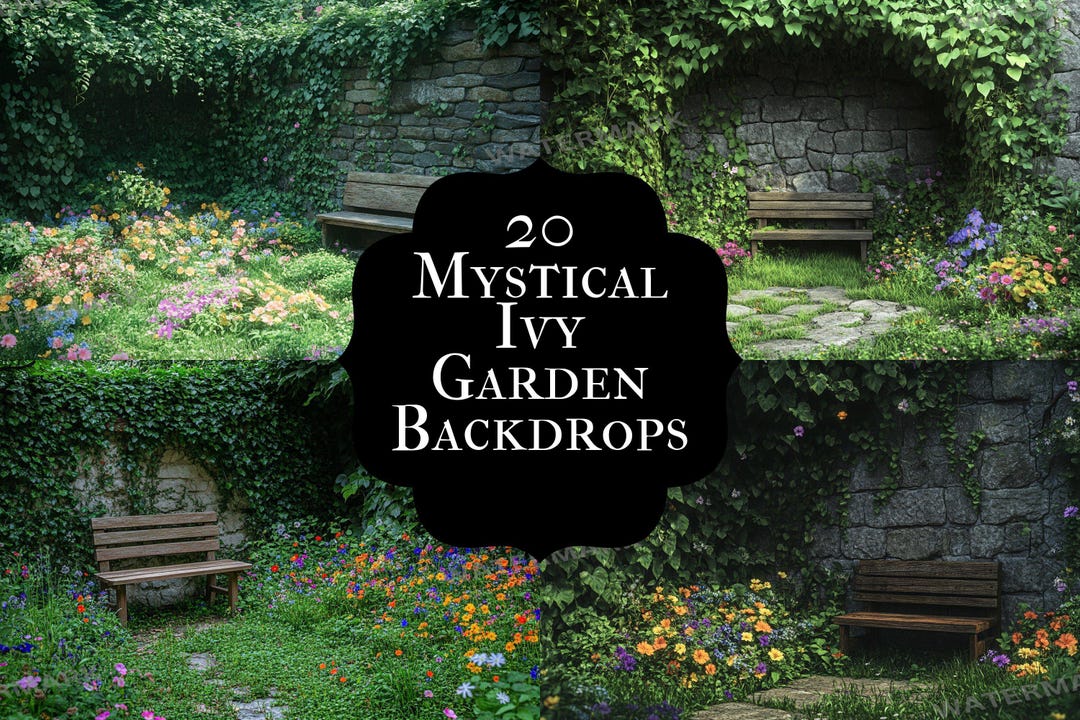 Mysterious Mystical Ivy Garden Backdrop: 20 Jpgs for Fantasy ...