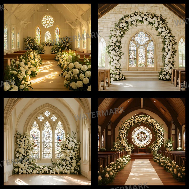 Chapel Photography Backdrop, Church Wedding Background, Religious ...