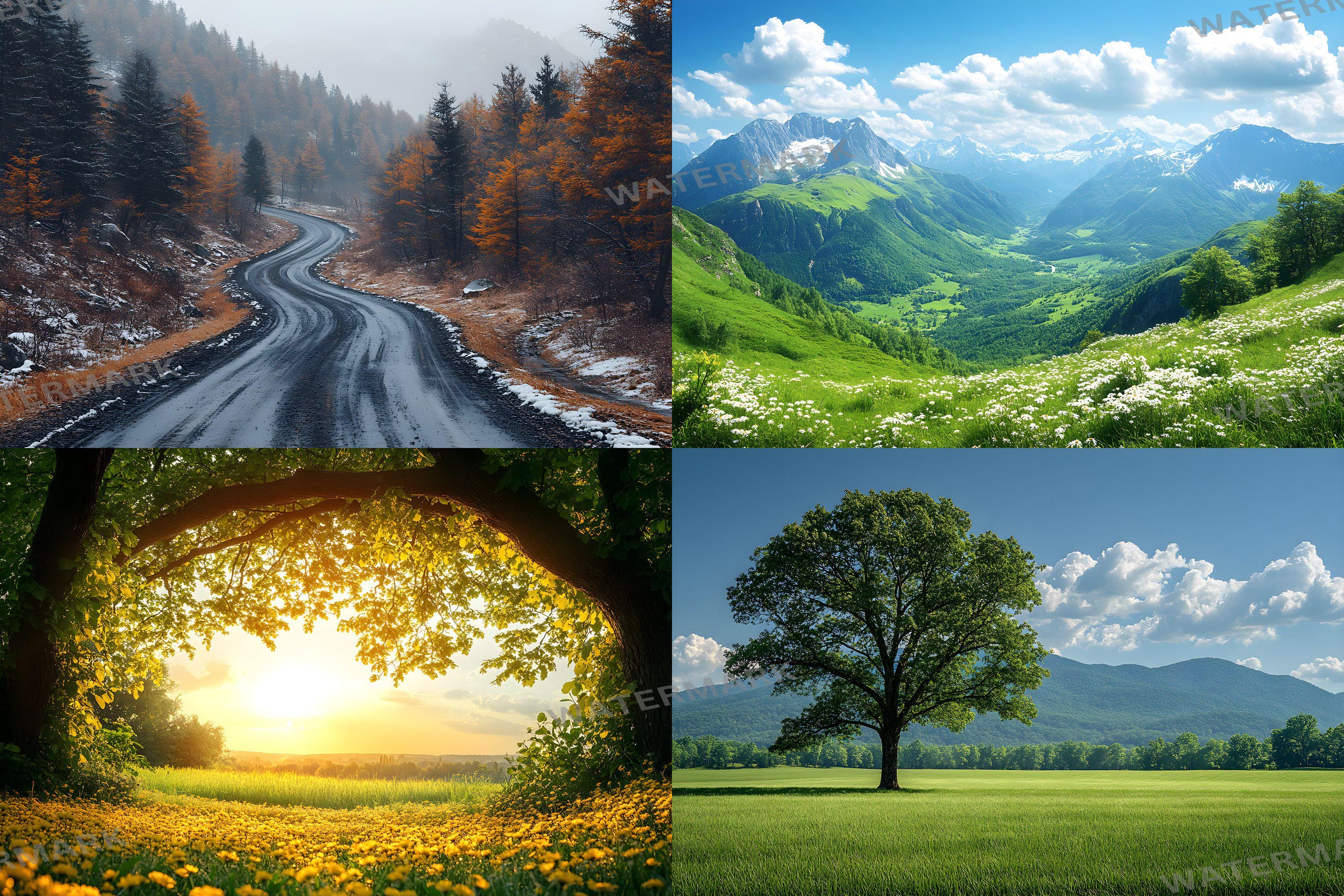 Nature Landscape Photography Backdrop Bundle – 100 High-quality Digital ...