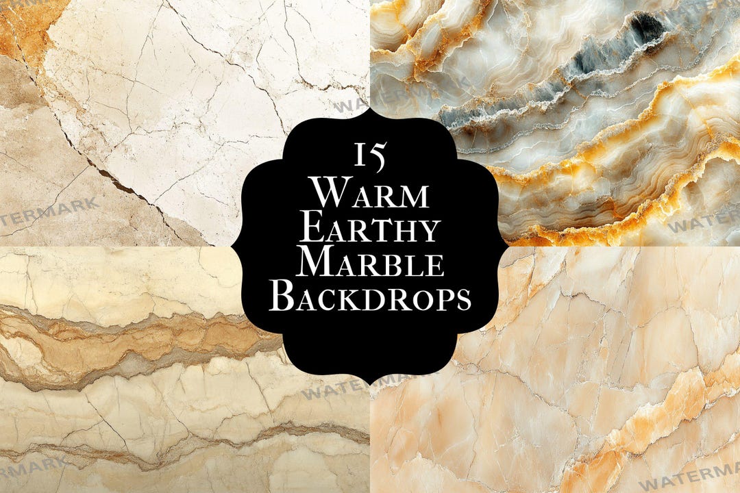 Warm Earthy Marble Backdrop: 15 Pngs for Product Photography Props ...