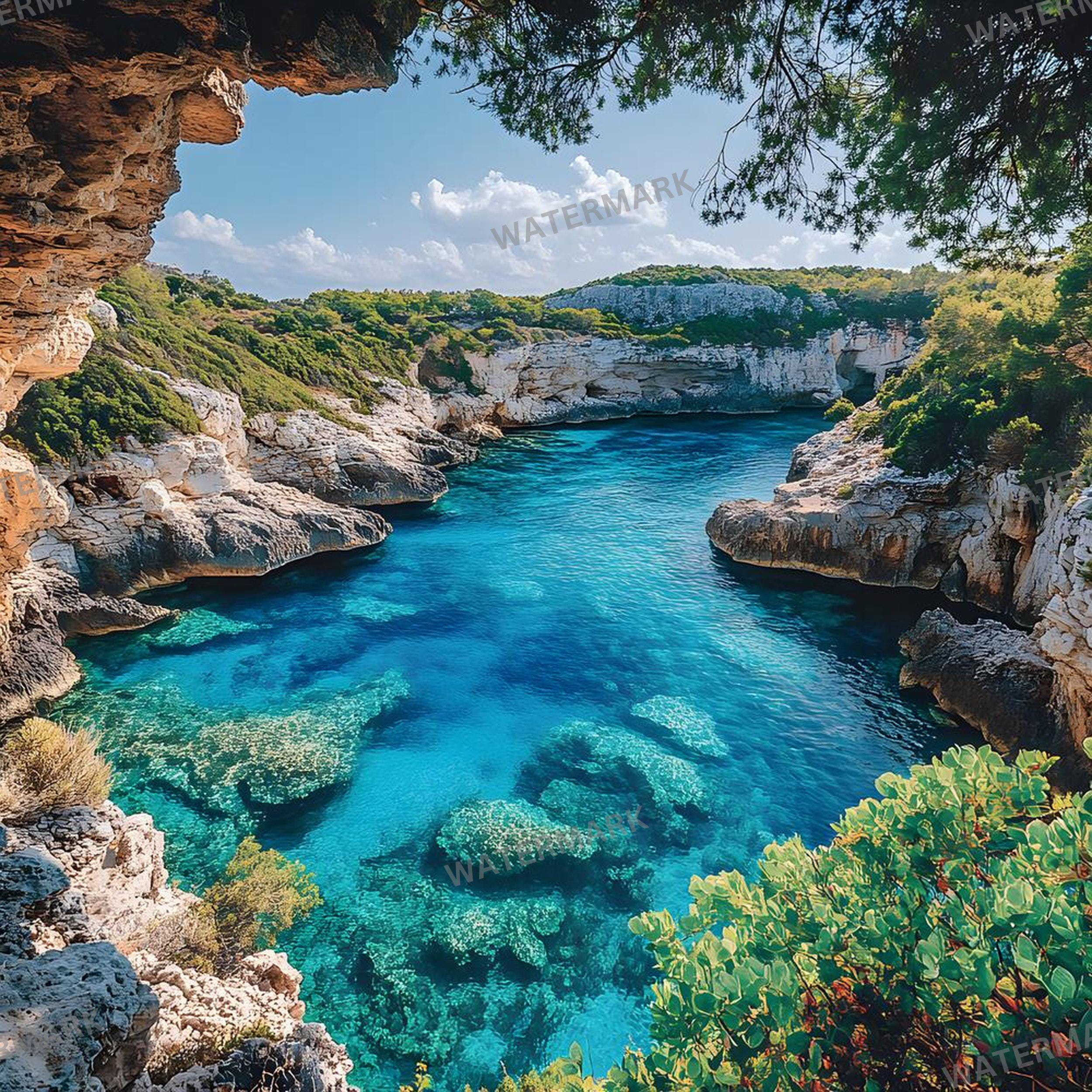 15 Hidden Cove Digital Backdrops for Photography, Fine Art Portrait ...