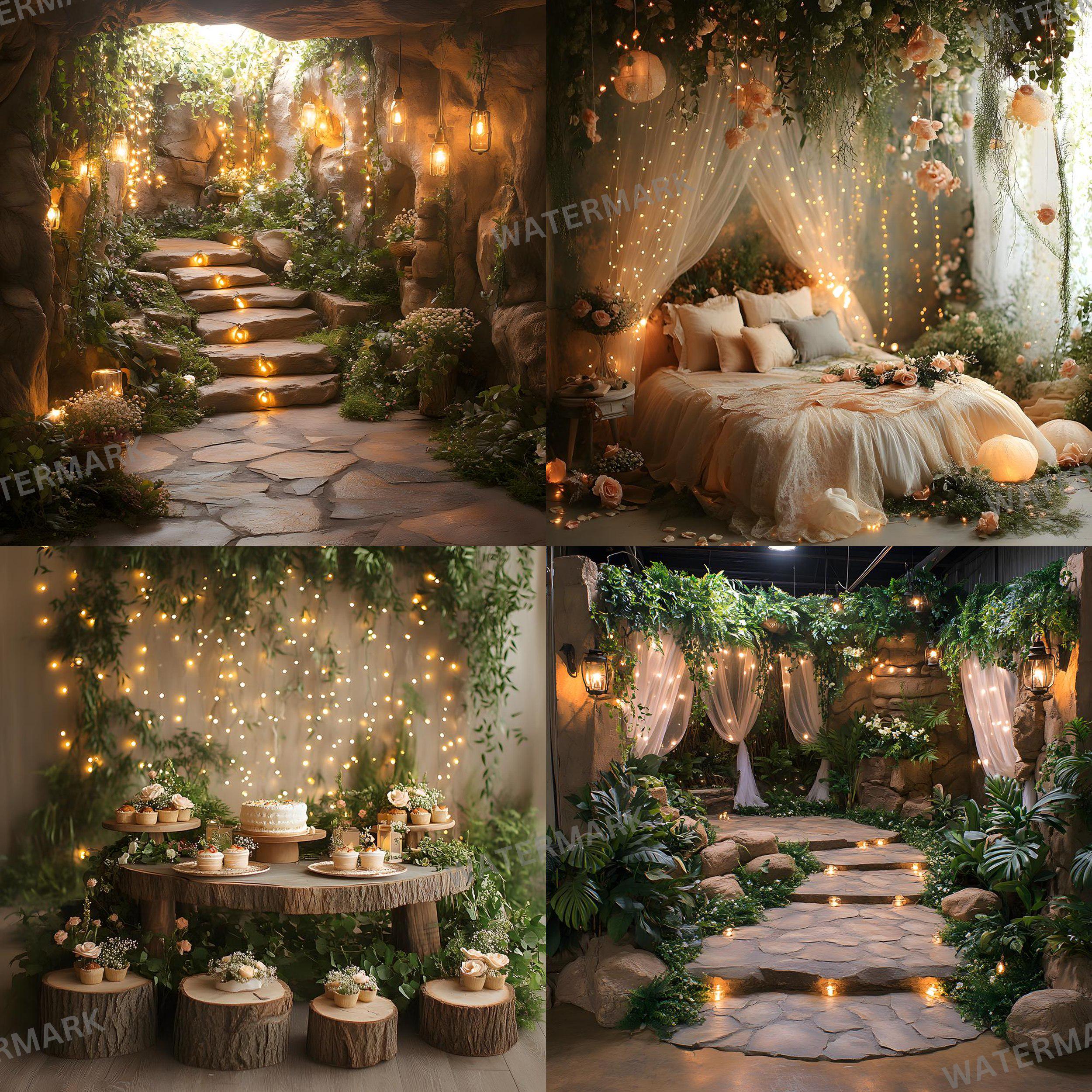 35 Fairy Garden Backdrops, Magical Outdoor Digital Backgrounds ...