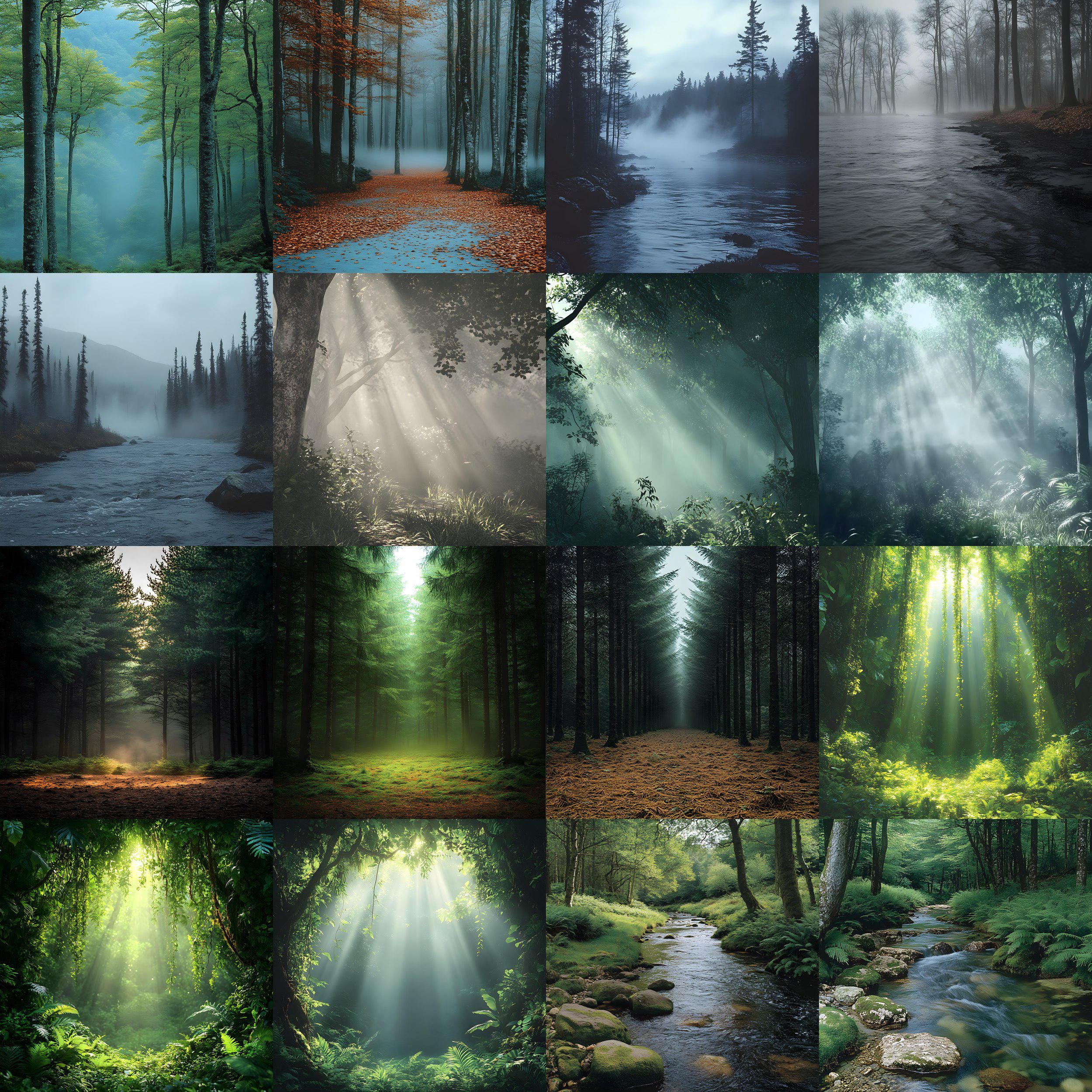 20 Forest Backdrops | Misty Woodland Digital Backgrounds | Enchanted ...