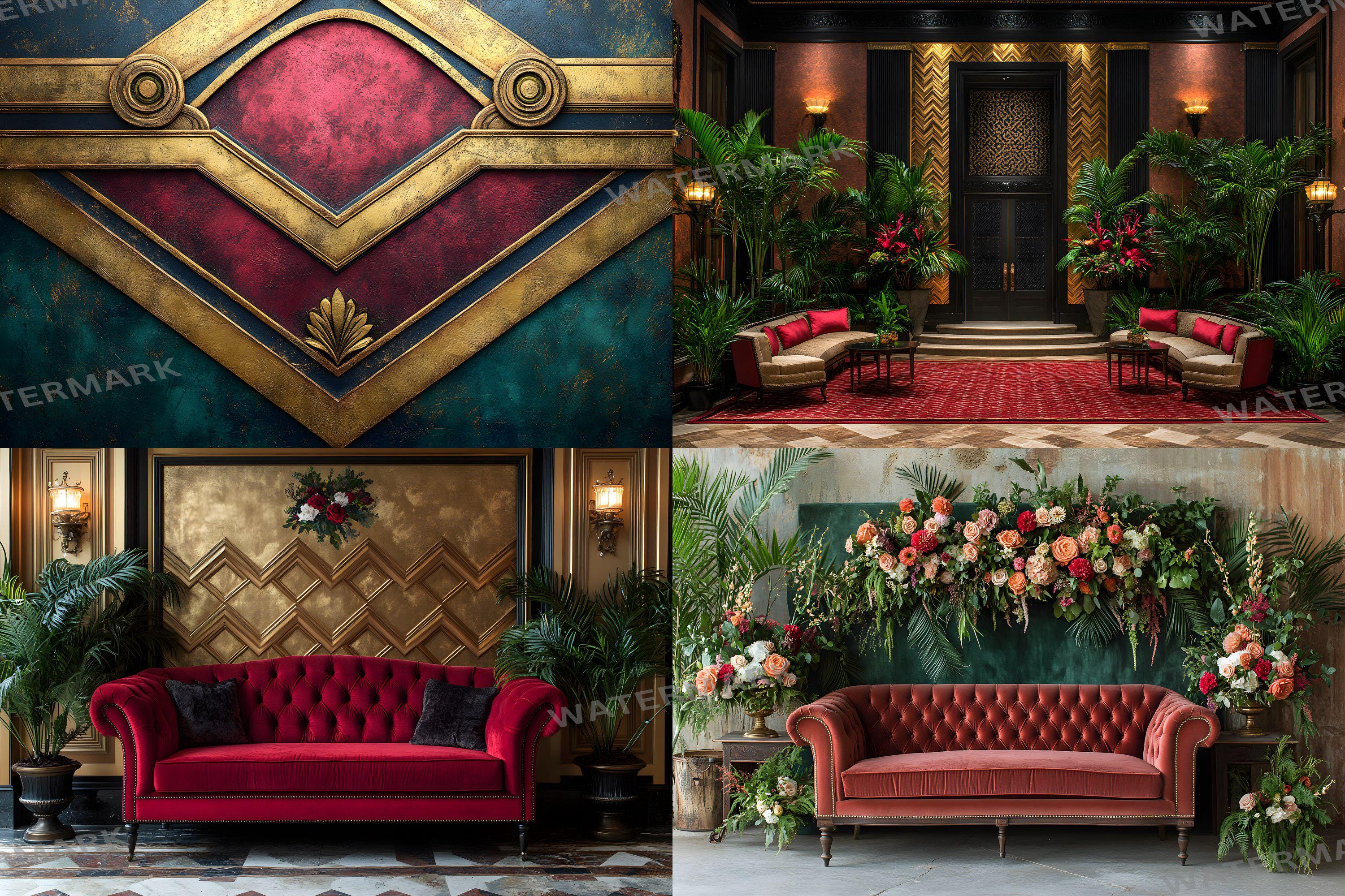 40 Jazz Age Stage Backdrops - Vintage Art Deco Theater and Gatsby ...