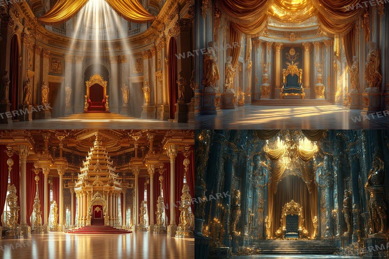 Royal Throne Room Backdrop: 35 Jpgs for Regal Portrait Photography ...