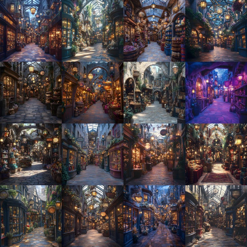 20 Wizarding Alley Photography Backdrops, Enchanting Wizarding World ...