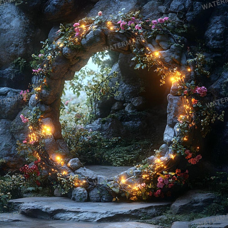 Enchanting Fairy Tale Photoshop Overlay Backdrops 15 Magical Forest ...