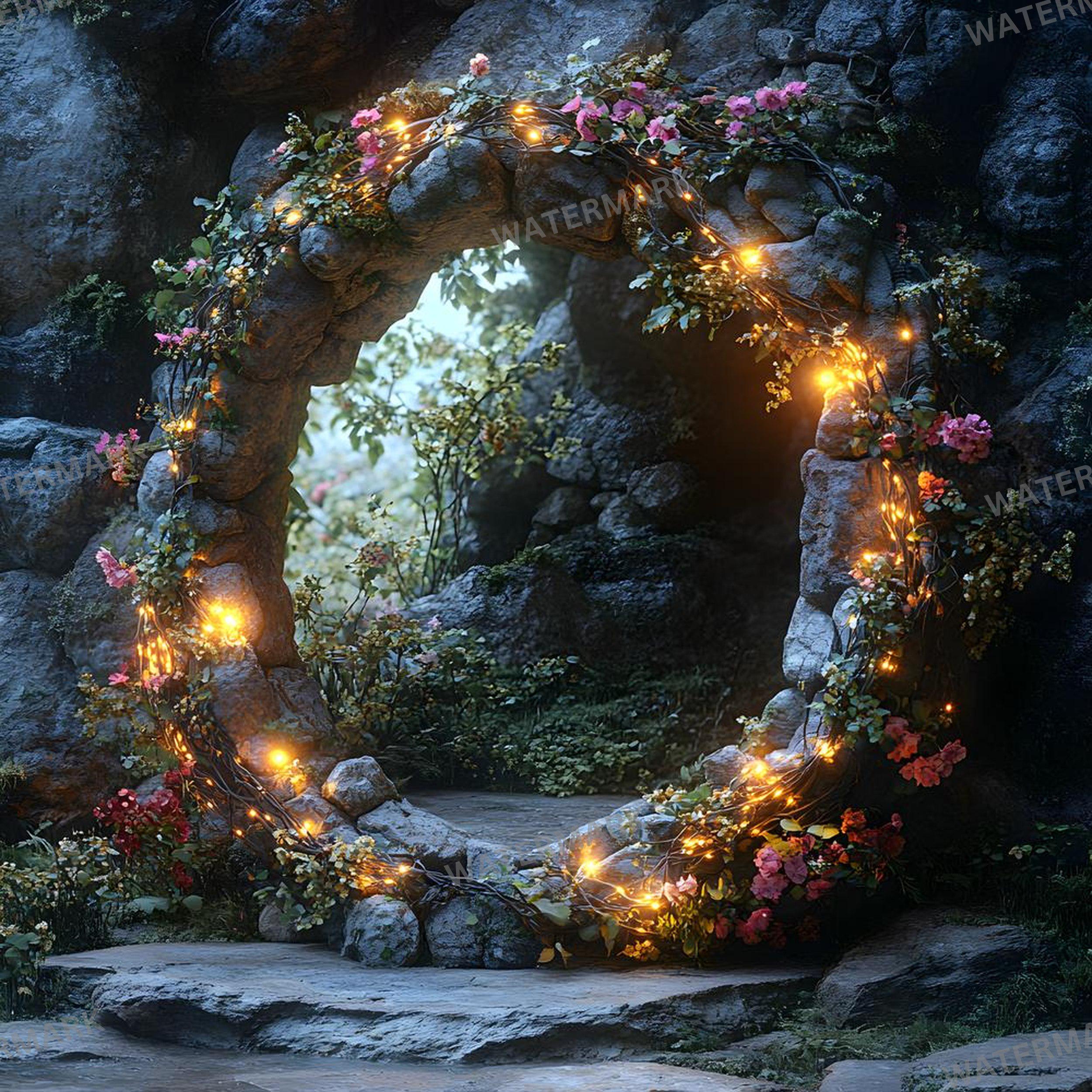 Enchanting Fairy Tale Photoshop Overlay Backdrops 15 Magical Forest ...