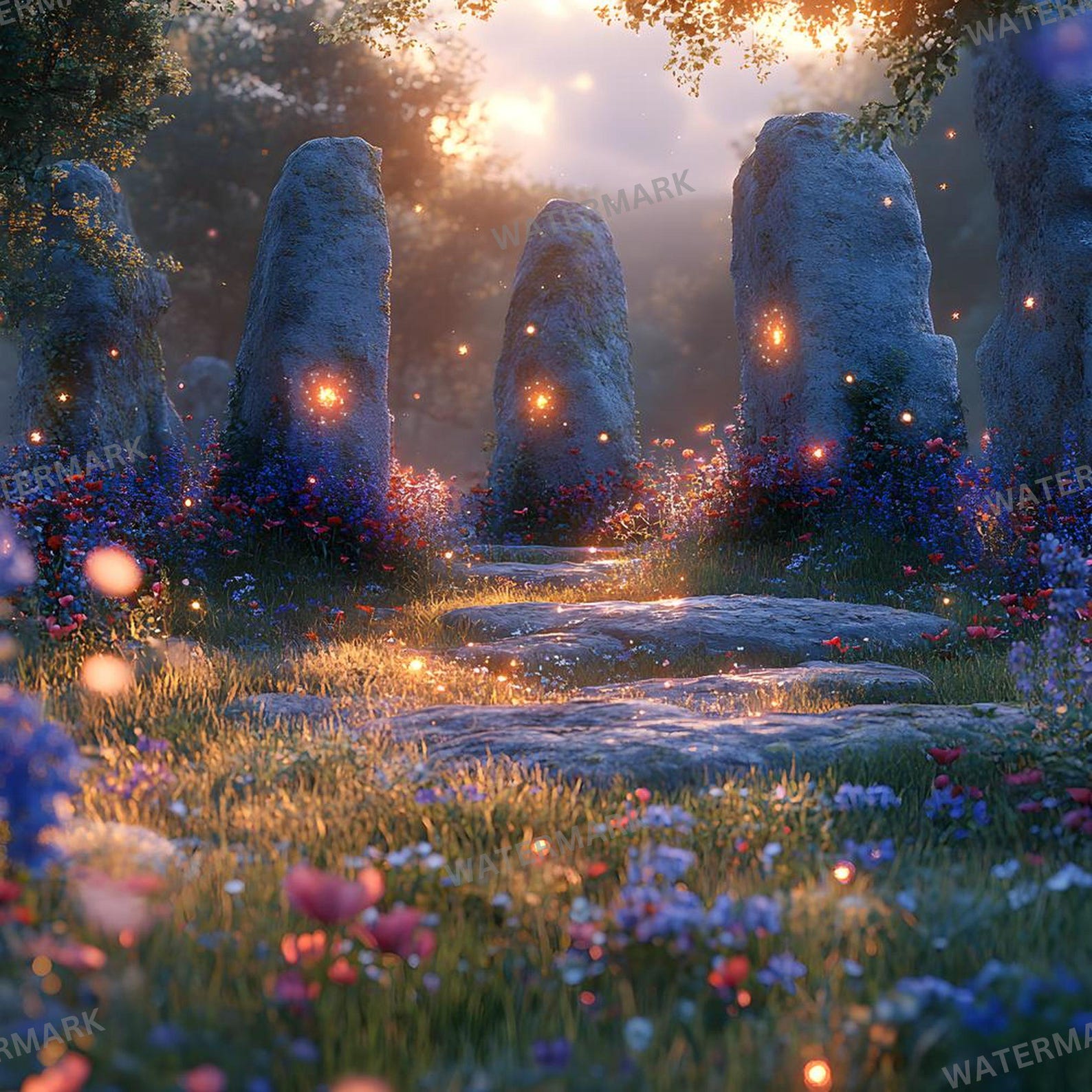 Enchanting Fairy Tale Photoshop Overlay Backdrops 15 Magical Forest, Arch, and Pathway Scenes ...