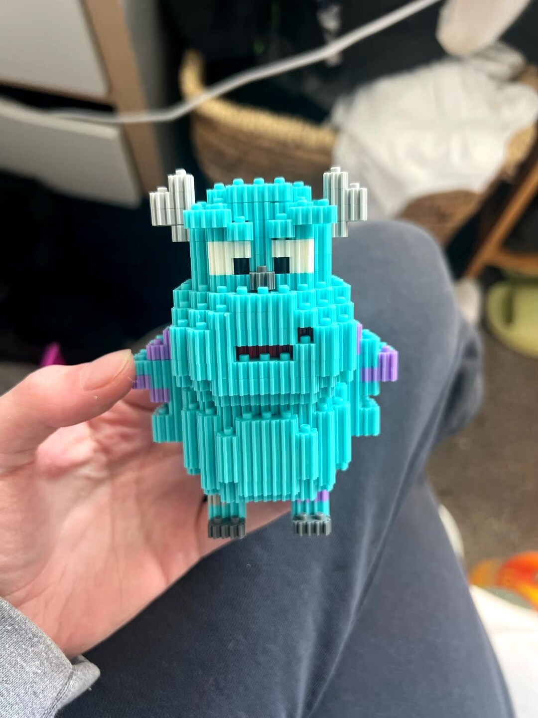 Disney Building Blocks Monster University James Mike Model Anime Mini ...