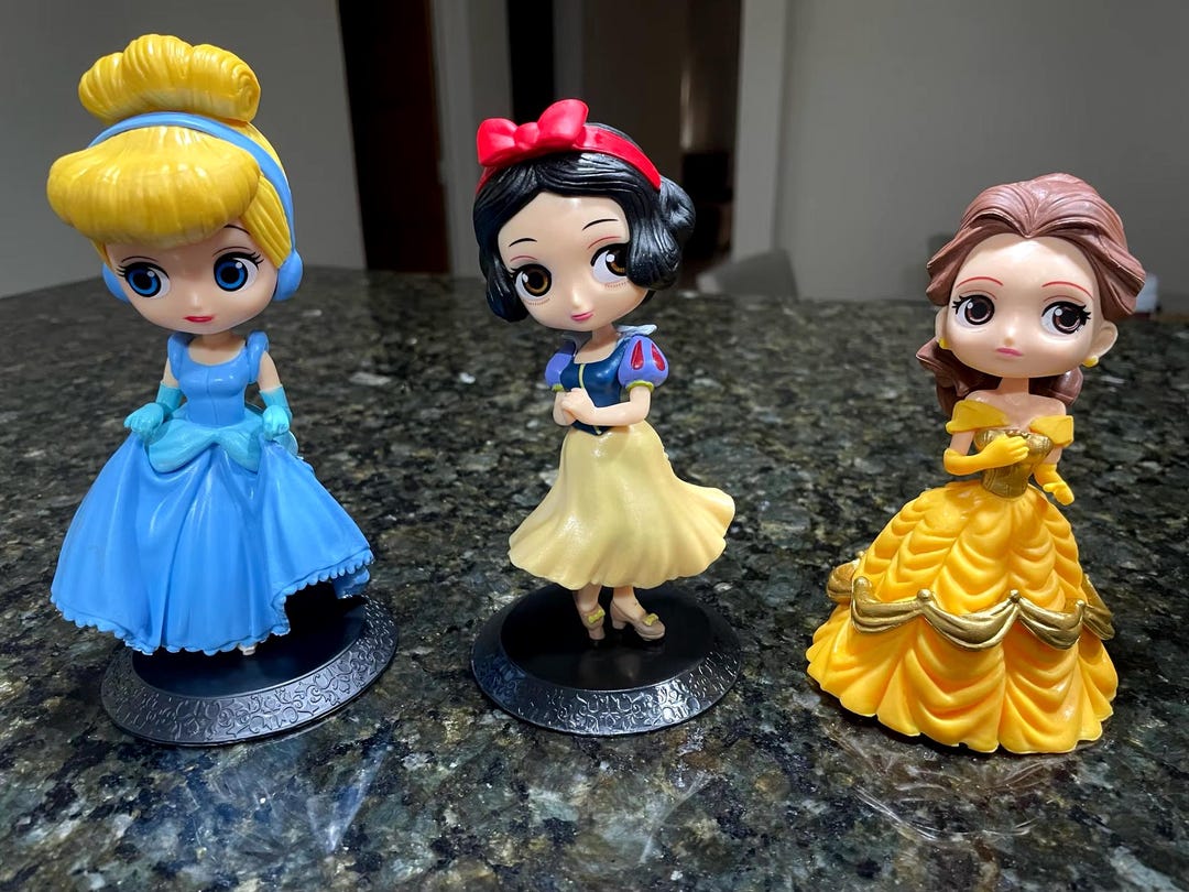 Disney Princess Figure Toys Ariel, Rapunzel, Cinderella, Anna, Elsa ...