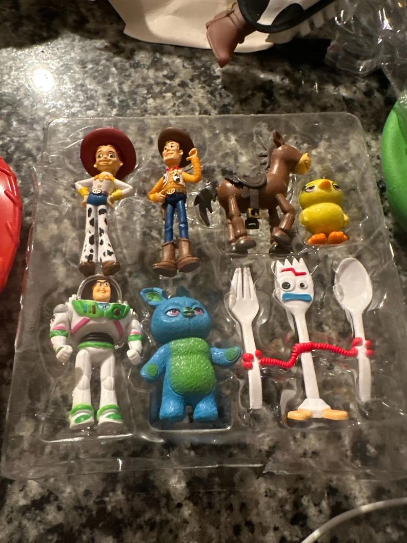 Toy Story 7PCS Action Figure Set Woody, Jessie, Buzz Lightyear, Forky ...