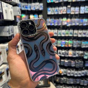 Hologram Snake Pattern Phone Case - Etsy