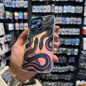 Hologram Snake Pattern Phone Case - Etsy