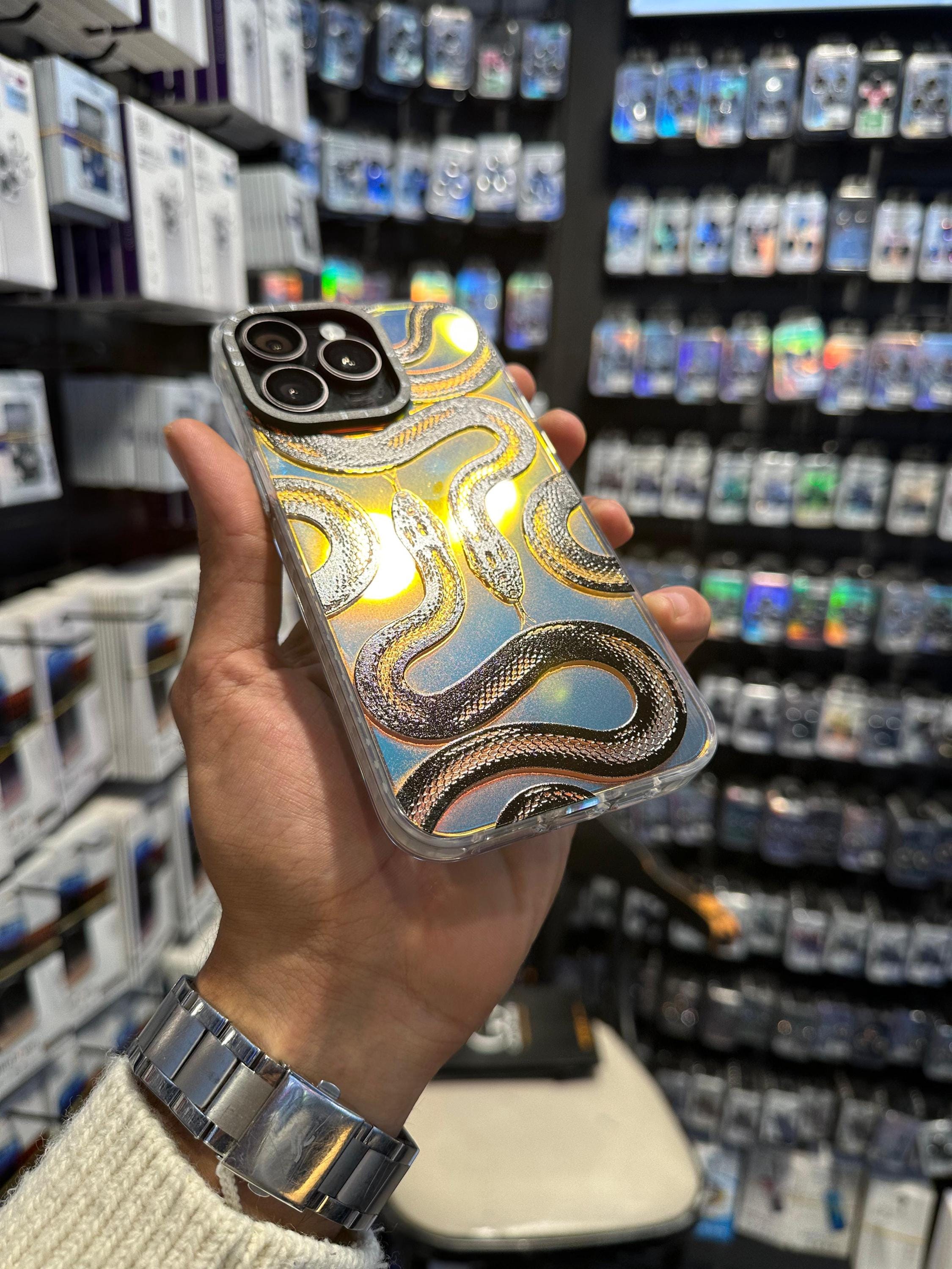 Hologram Snake Pattern Phone Case - Etsy