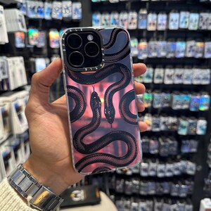 Hologram Snake Pattern Phone Case - Etsy