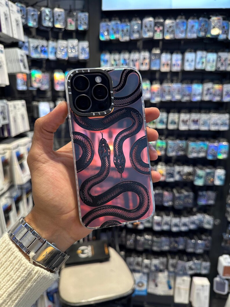 Hologram Snake Pattern Phone Case - Etsy