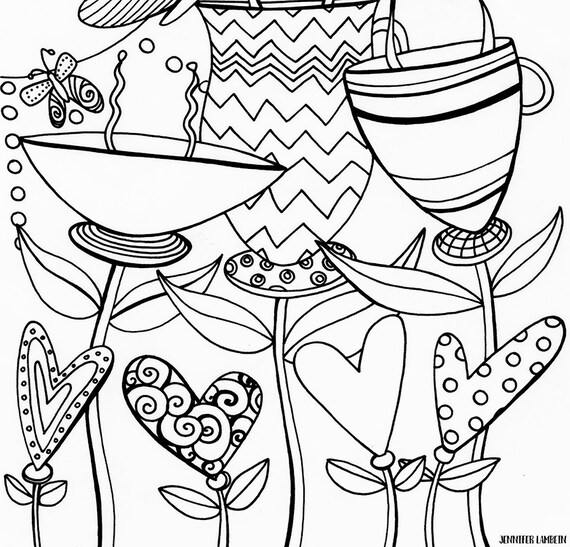 Glass Cup Coloring Page