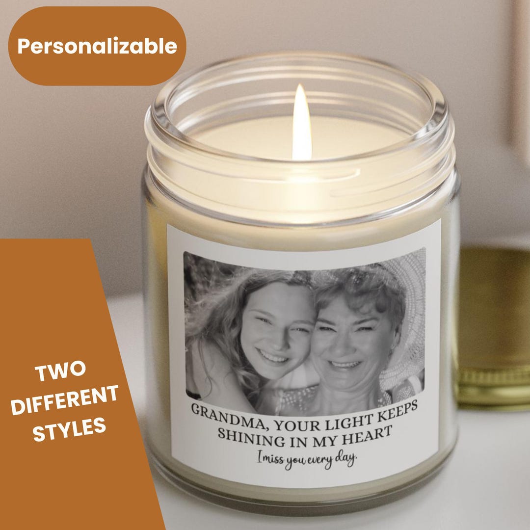 Custom Memorial Candle, Personalized Condolence Gift, Sympathy ...