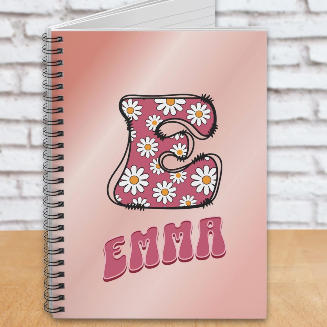 Personalized Notebook for Girls - Custom Name Journal - Back to School ...