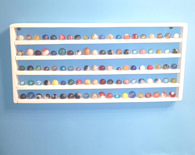 Handcrafted Marble Wall Display Shelf Holds 100 Marbles - Etsy