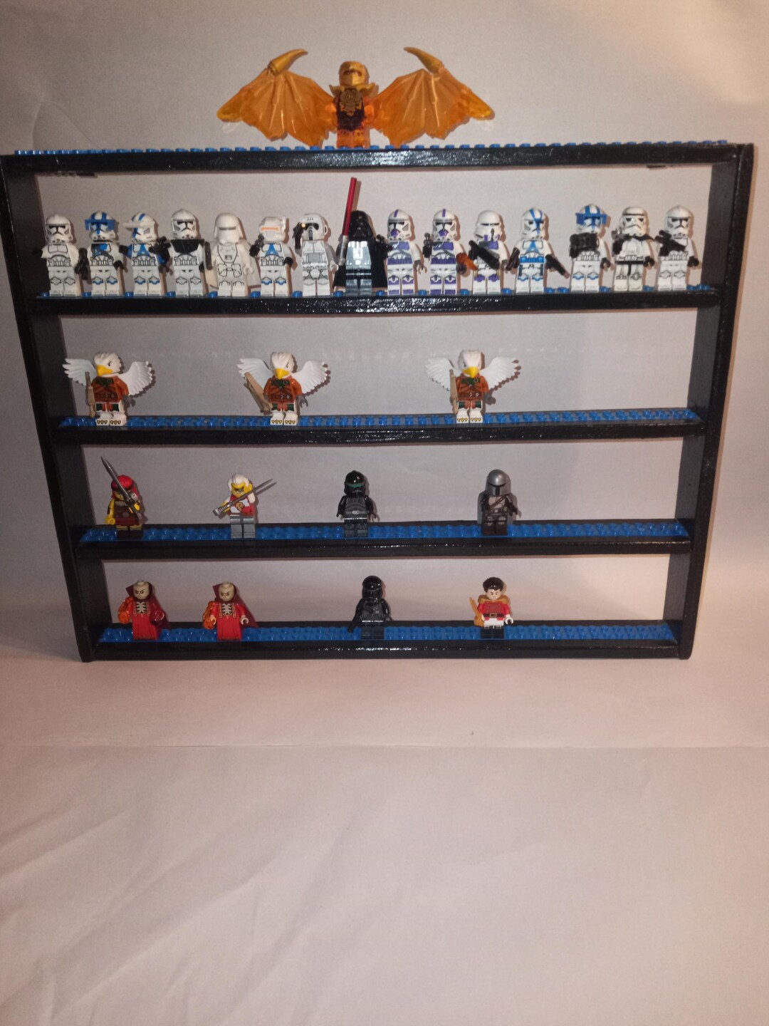 Handcrafted 3/8" Plywood Painted Gloss Black Legos Minifigure up to 75 ...