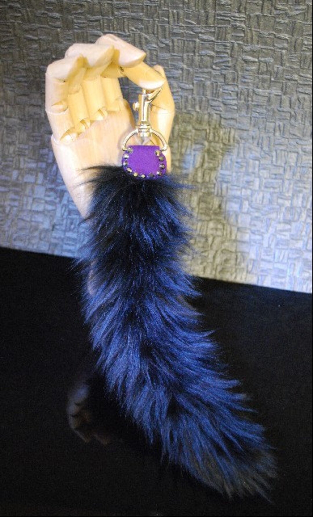Faux Fur Tail Keychain / Purse Charm - Etsy