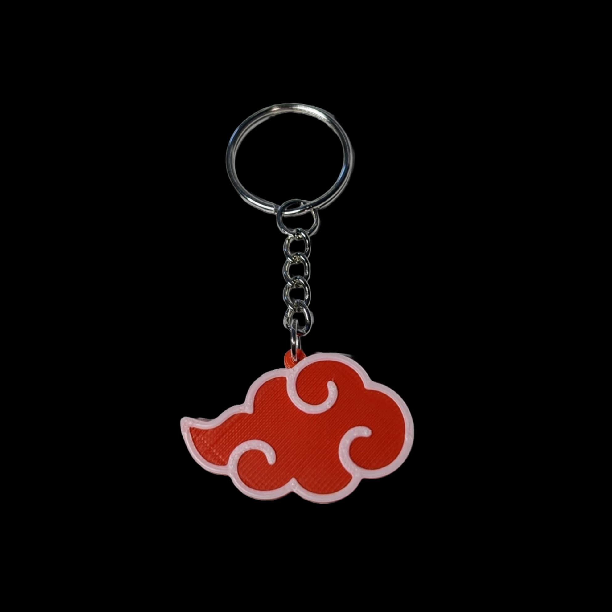 3D Printed Akatsuki Keychain - Etsy
