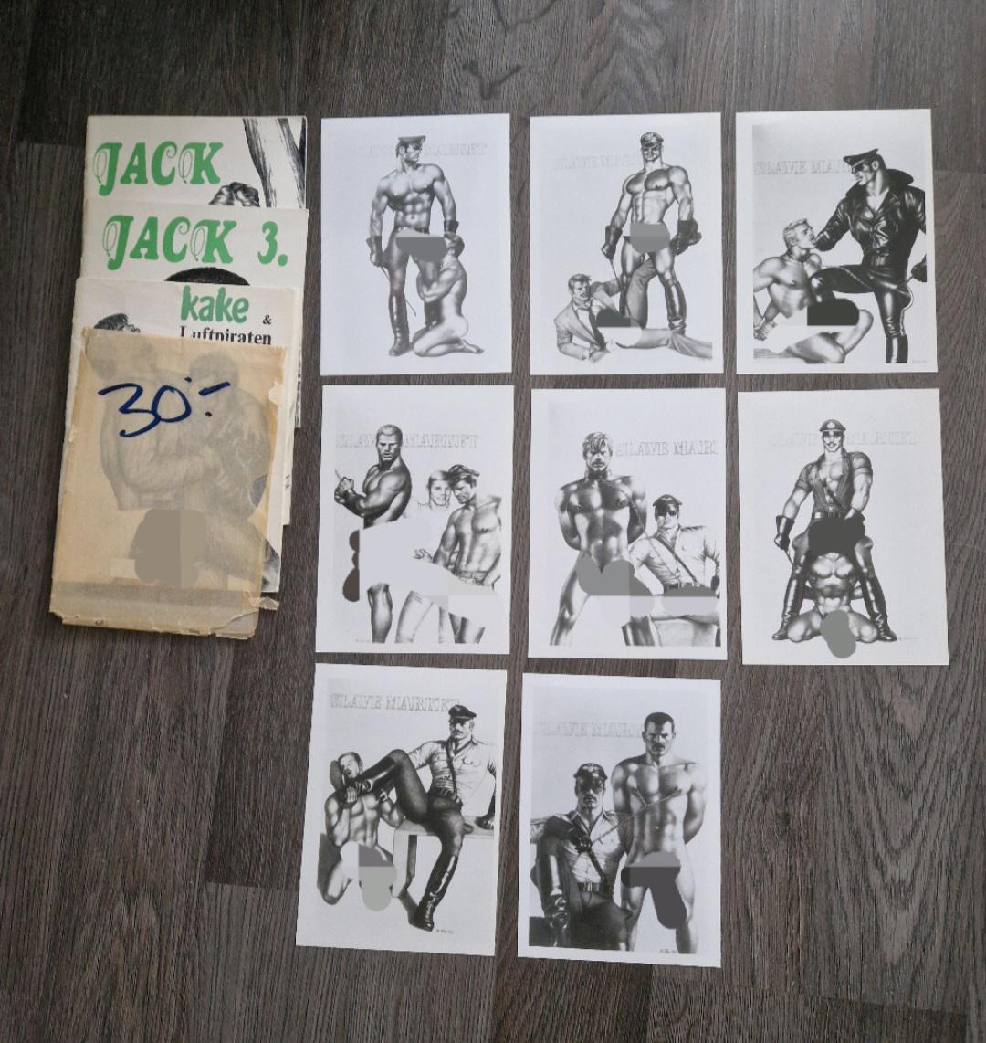 Tom of Finland 'slave Market' Set of 8 Cards 1980's + 1 Kake + 2 Jack ...