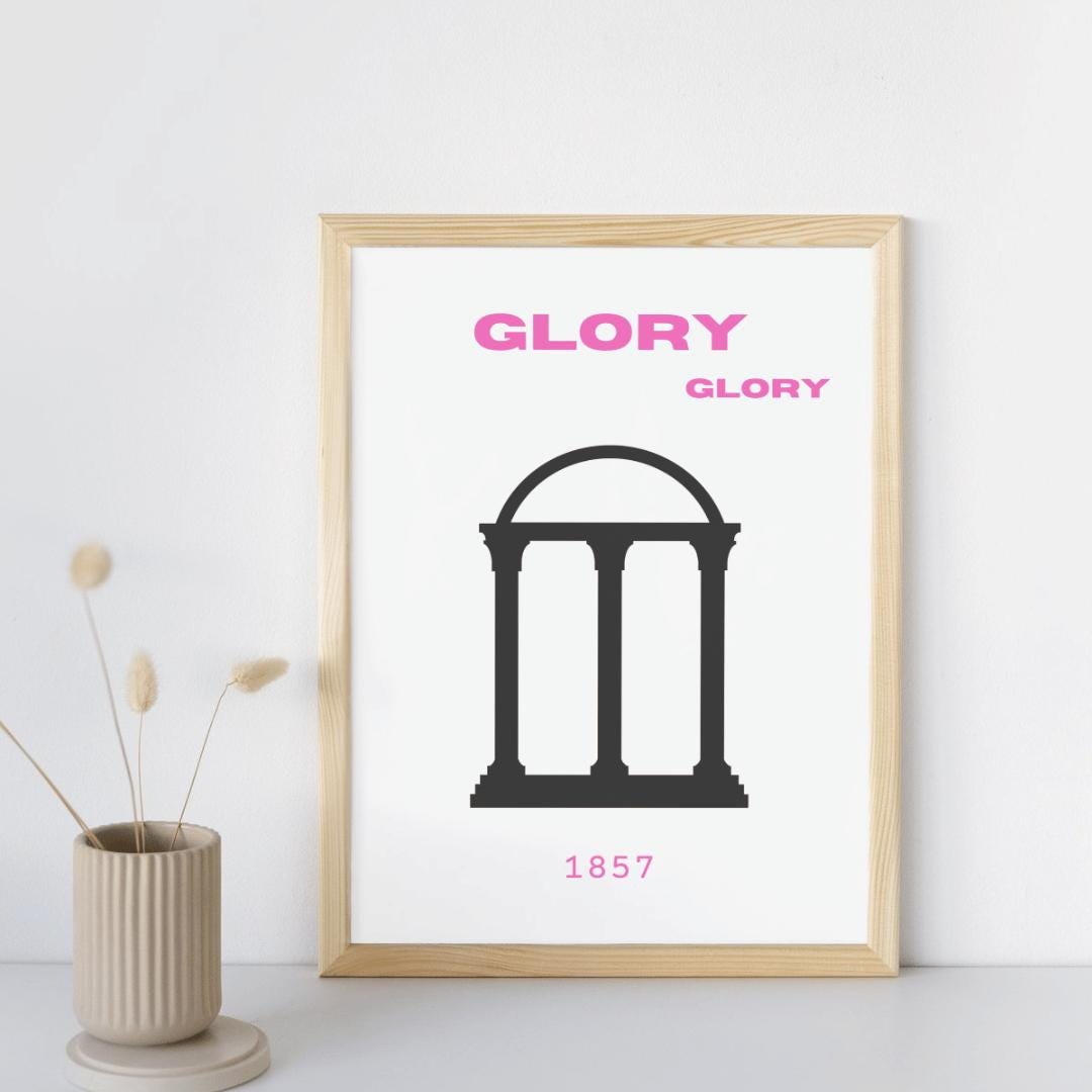 UGA Glory Poster, University of Georgia Arch Print, Apartment ...