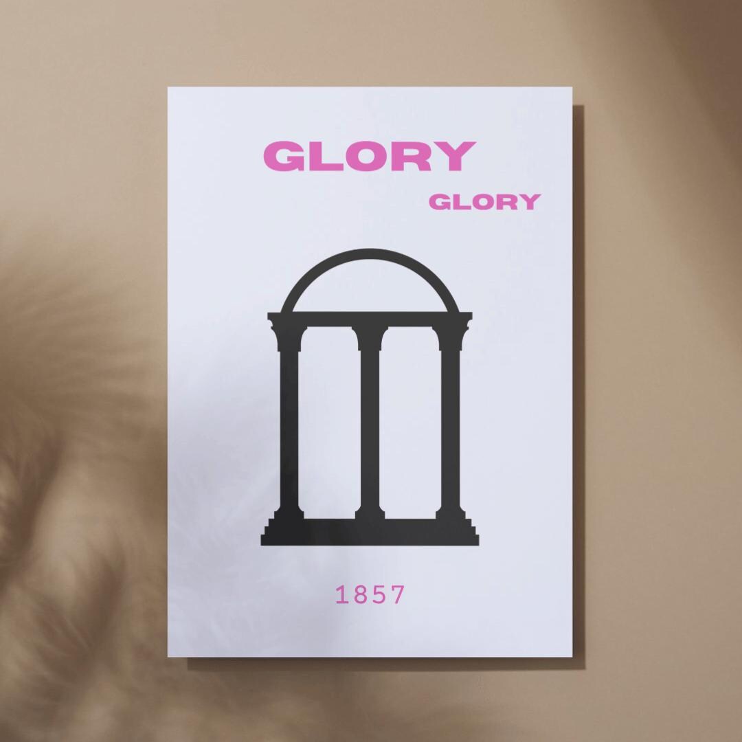 UGA Arch Poster, University of Georgia Print, Apartment University Dorm ...
