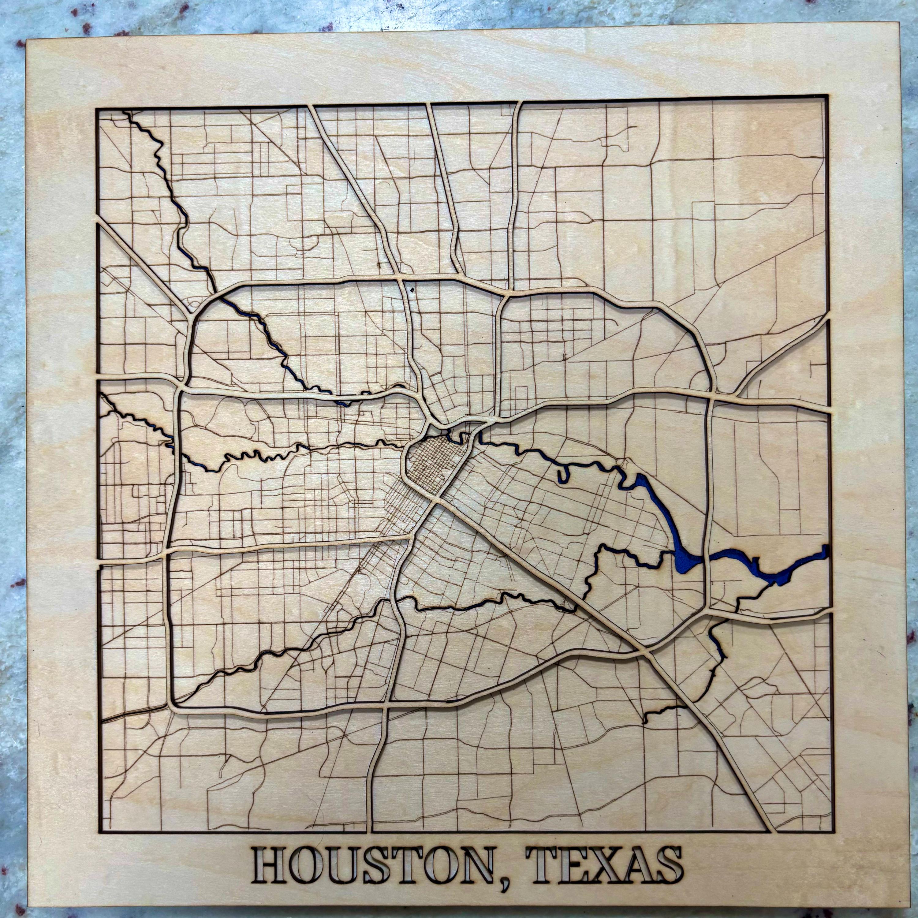 Custom Laser Cut City Map (coaster or Wall Art) - Etsy