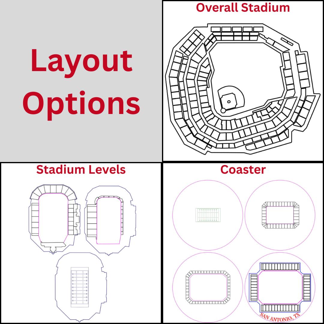 Stadium SVG File for Laser Engraving - Etsy