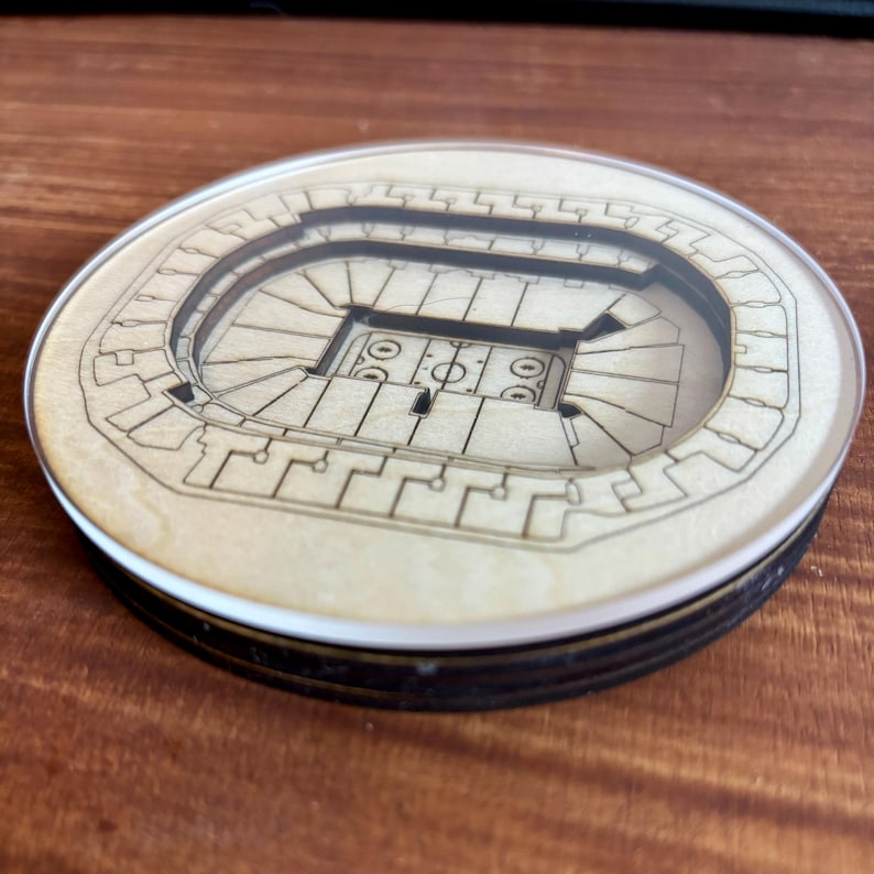 Custom Laser Cut Stadium Coasters - Etsy