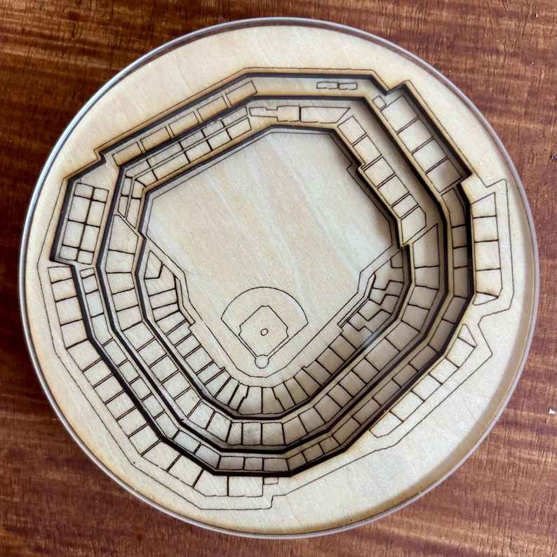 Custom Laser Cut Stadium Coasters - Etsy